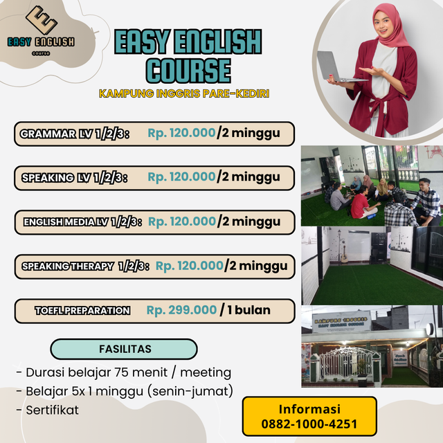 Kursus Bahasa Inggris di Easy English Course Kampung Inggris